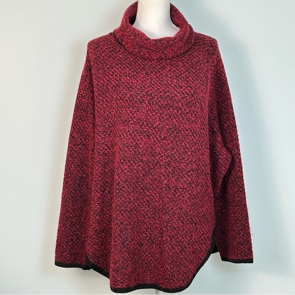 Basler | Sweaters | Basler Oversized Maroon Virgin Woolmohaircashmere ...